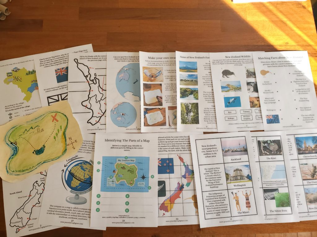 New Zealand Junior Geography (Ages 6-12) Digital Download Printable ...