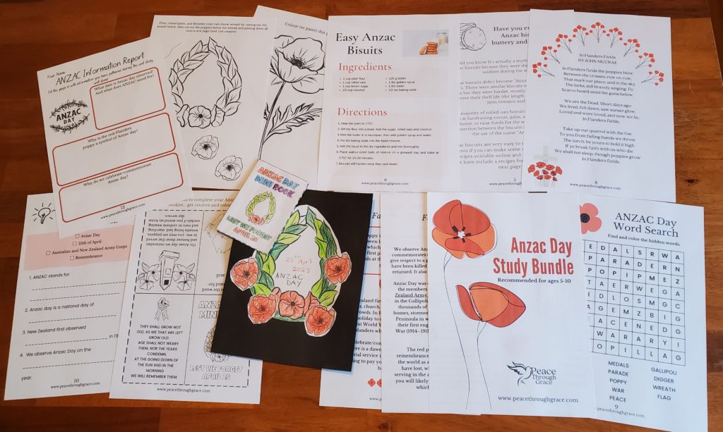FREE ANZAC Day Unit Study (Ages 5-10) Digital Download Printables