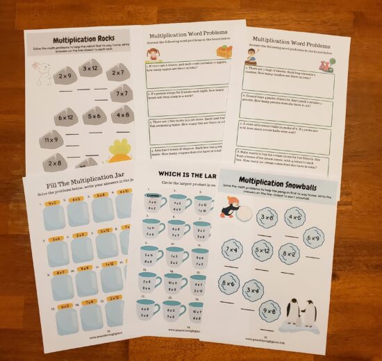 Multiplication Study Bundle (Ages 7+) Digital Download Printable
