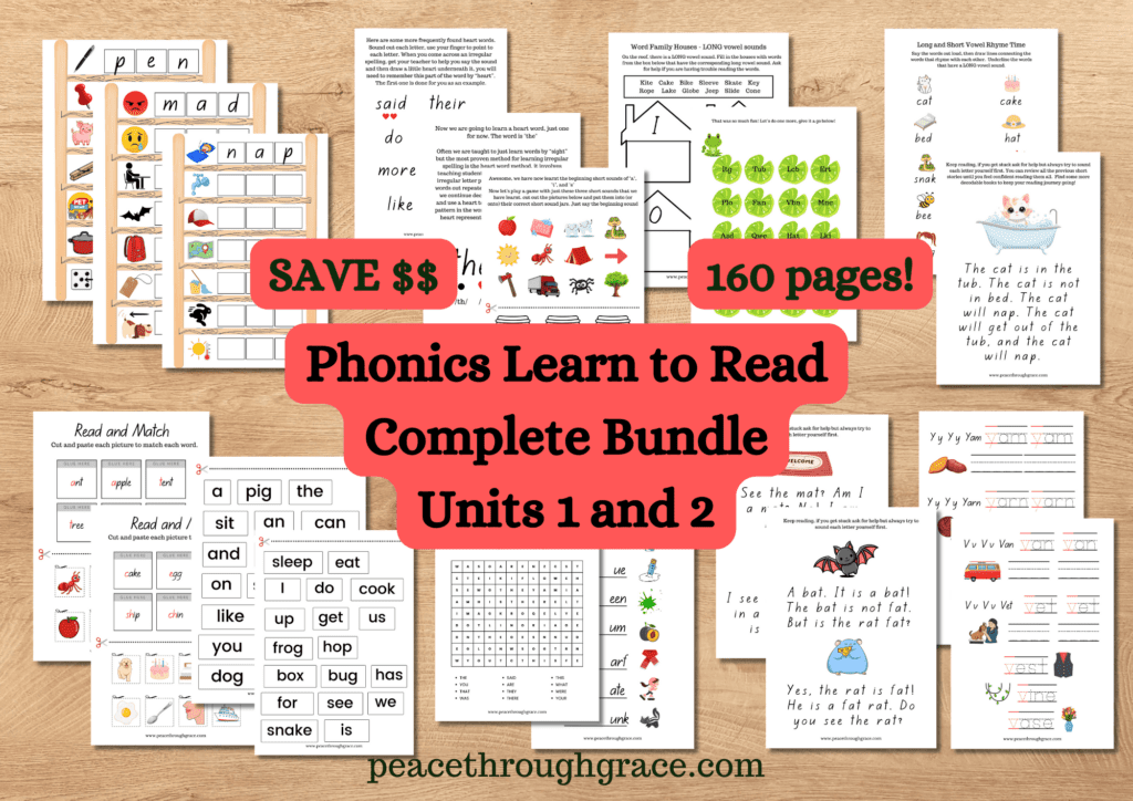 Phonics Complete Learn To Read Study Bundle - UNIT 2 (Ages 4-8) Digital ...