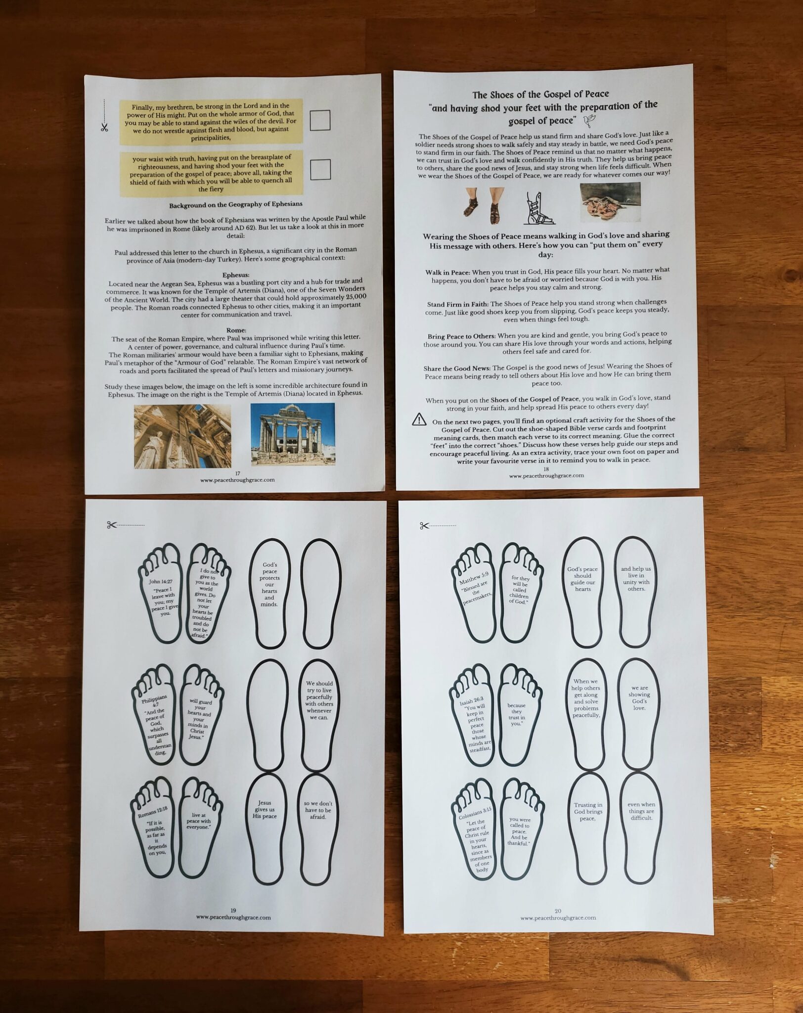 Armour of God Unit Study (Ages 6-12) Digital Download Printable Bundle